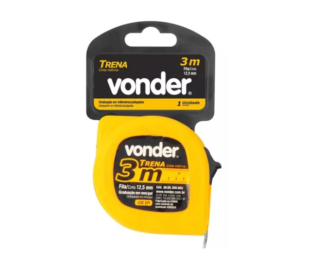 Trena 3m x 12,5mm Com Trava e Presilha 3m