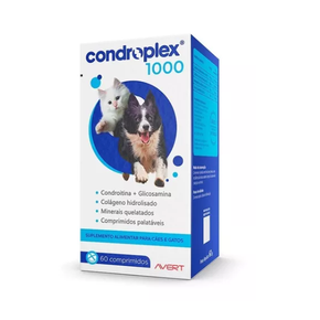 Condroplex 1000 Suplemento Alimentar Cães e Gatos