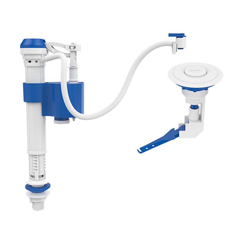 Kit Completo Blukit Caixa Acoplada Universal Com Acionador Superior Branco