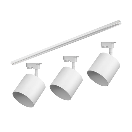 Kit Trilho Taschibra com 3 Spot Track AR111 GU10 Bivolt