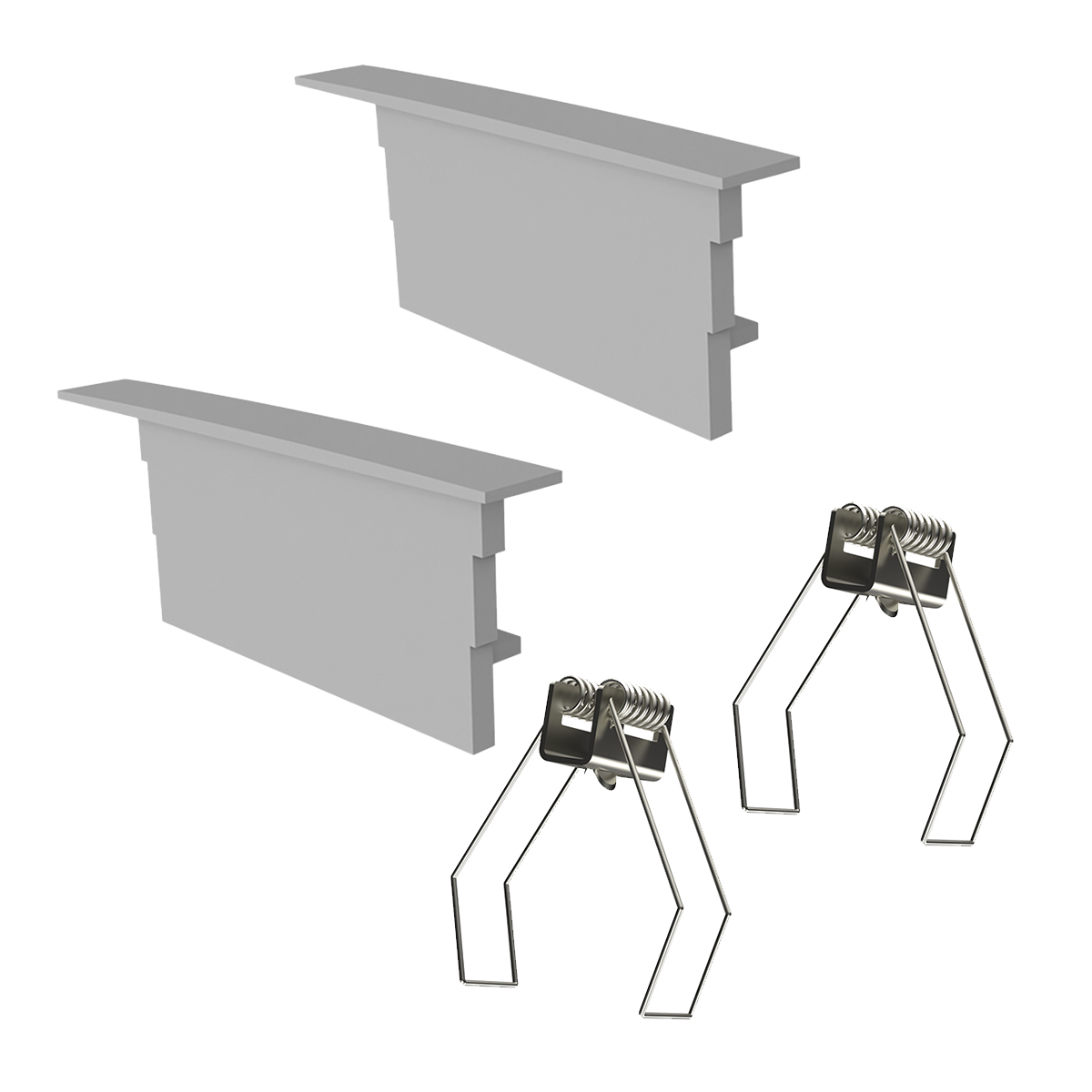 Kit Acessórios Taschibra Para Perfil Embutir 2,5X6,2cm Zenith 62