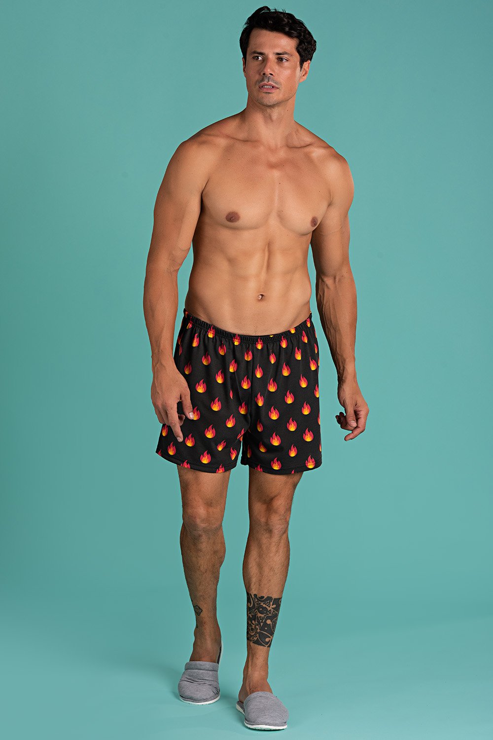 Short Samba Canção Fogo Preto