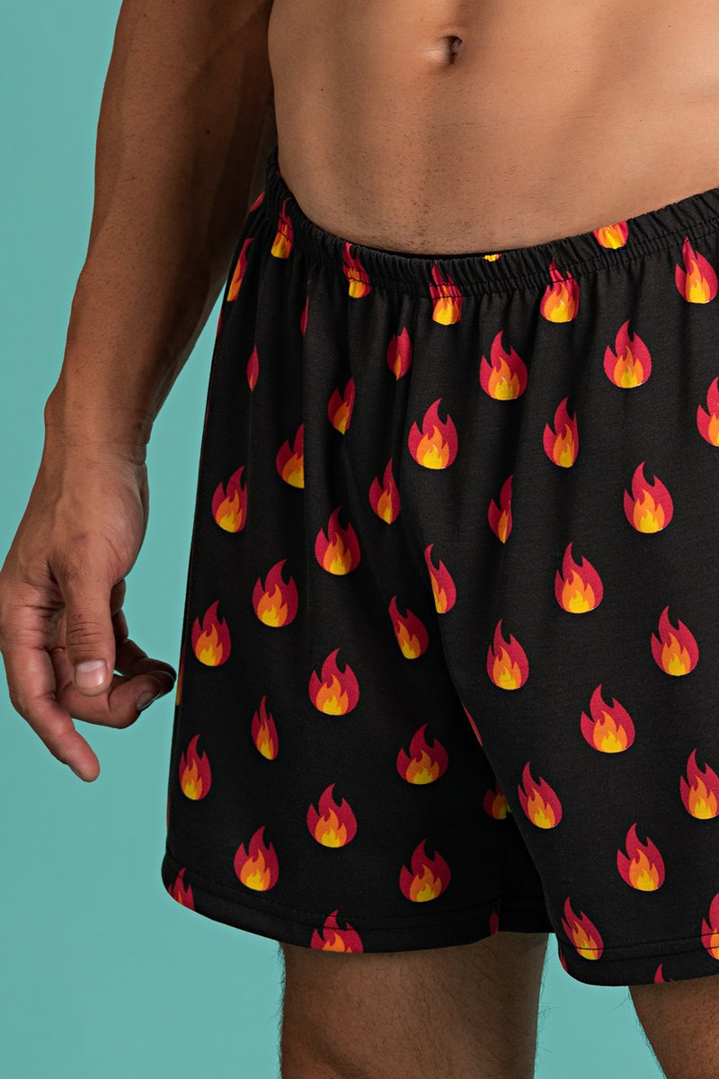 Short Samba Canção Fogo Preto