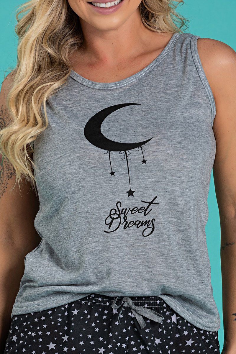Pijama Feminino Lua Sweet Dreams Mescla