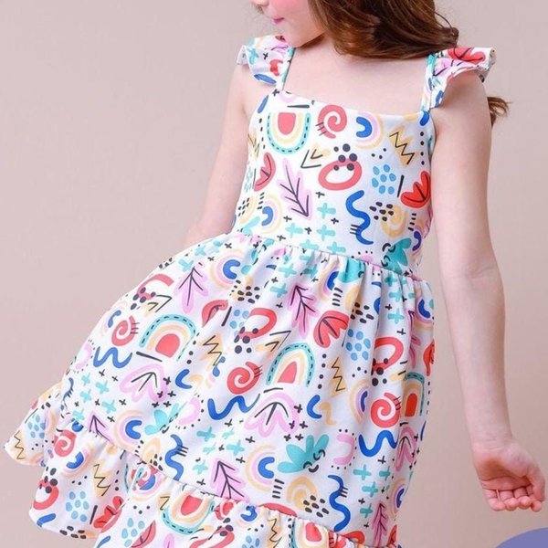 Vestido Isabella Divertido-Café com Leite