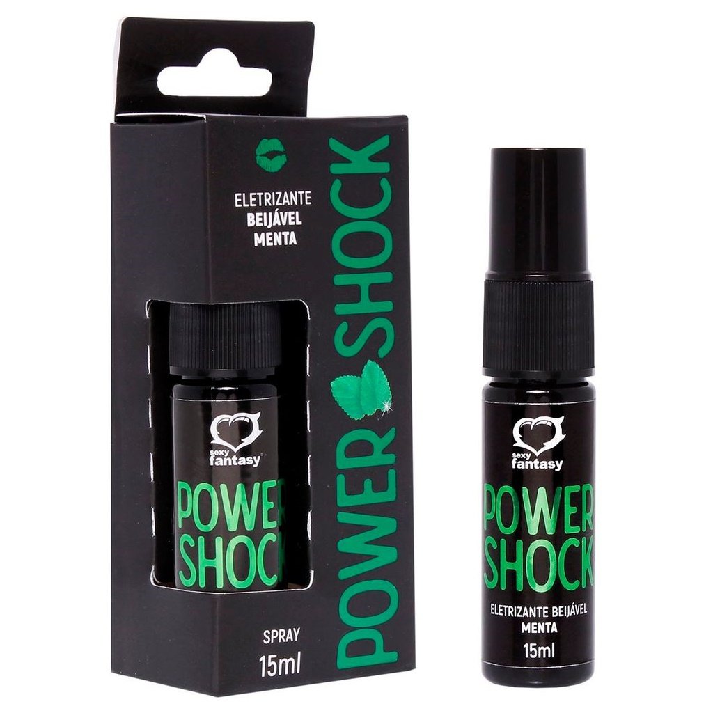 Power Shock Spray Vibrante 15ml Sexy Fantasy Menta