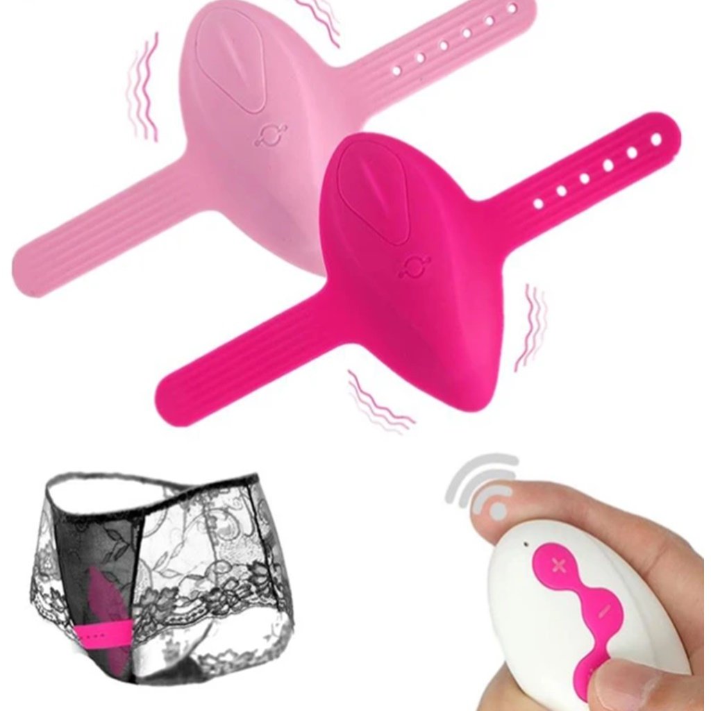 Vibrador Para Calcinha Recarregável com Controle Roxo