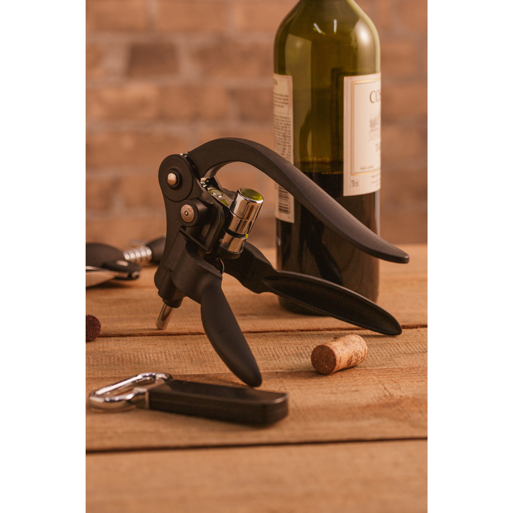 SACA ROLHAS WOLFF ZINCO SISTEMA ALAVANCA - Preto