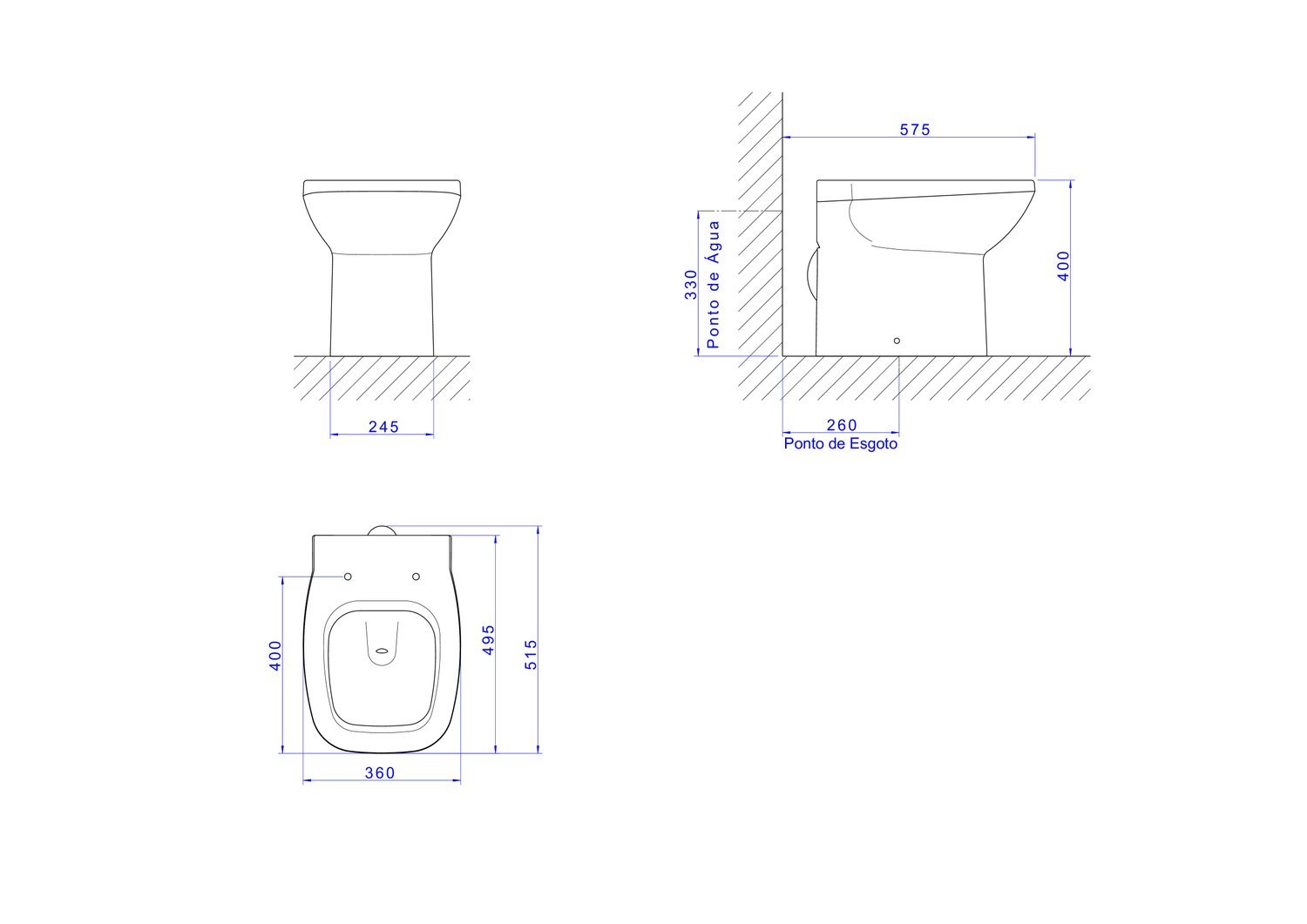 Bacia Convencional Deca Flex Branco