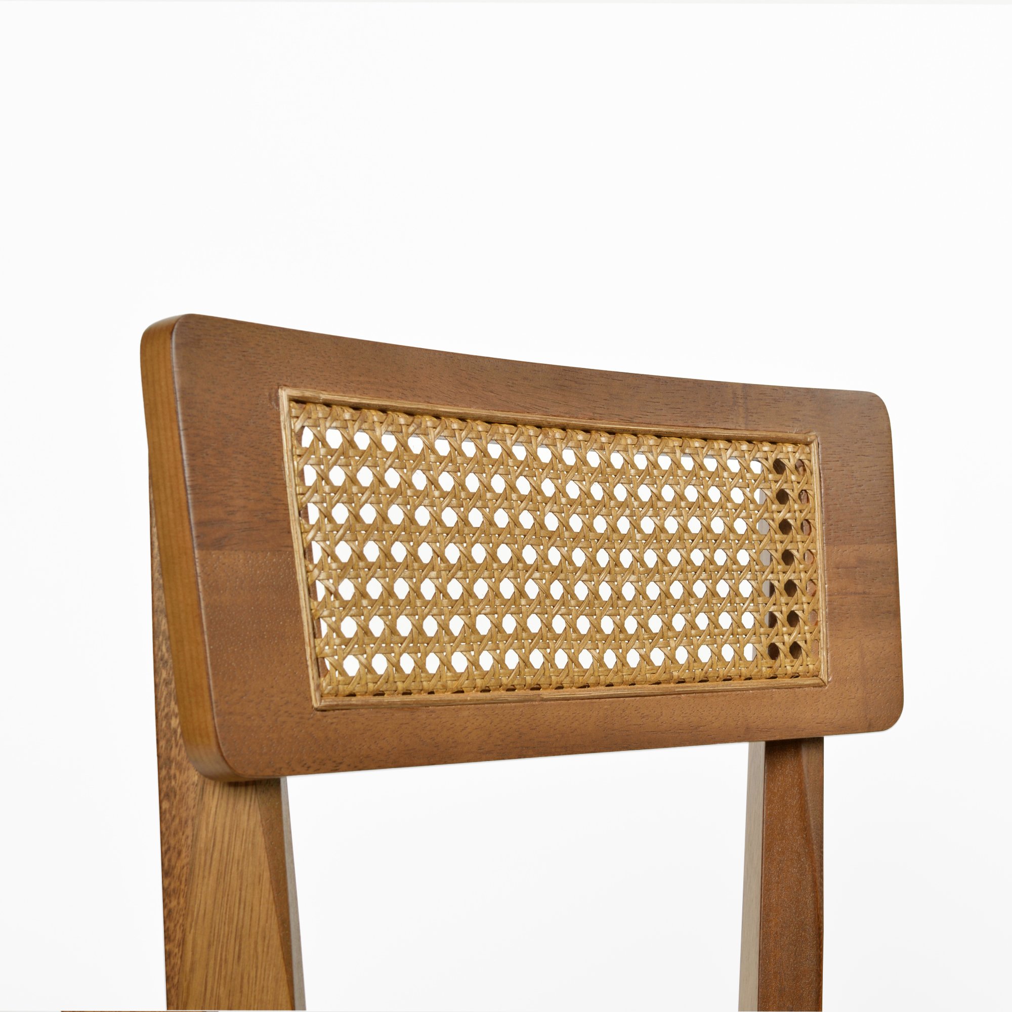 Cadeira Luna Madeira Maciça Encosto c/ Telinha e Assento Estofado ...