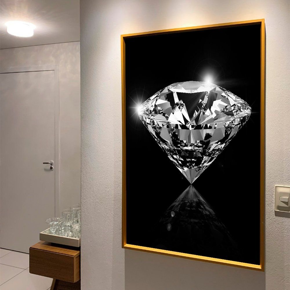 Quadro Decorativo Arte luxo Diamante