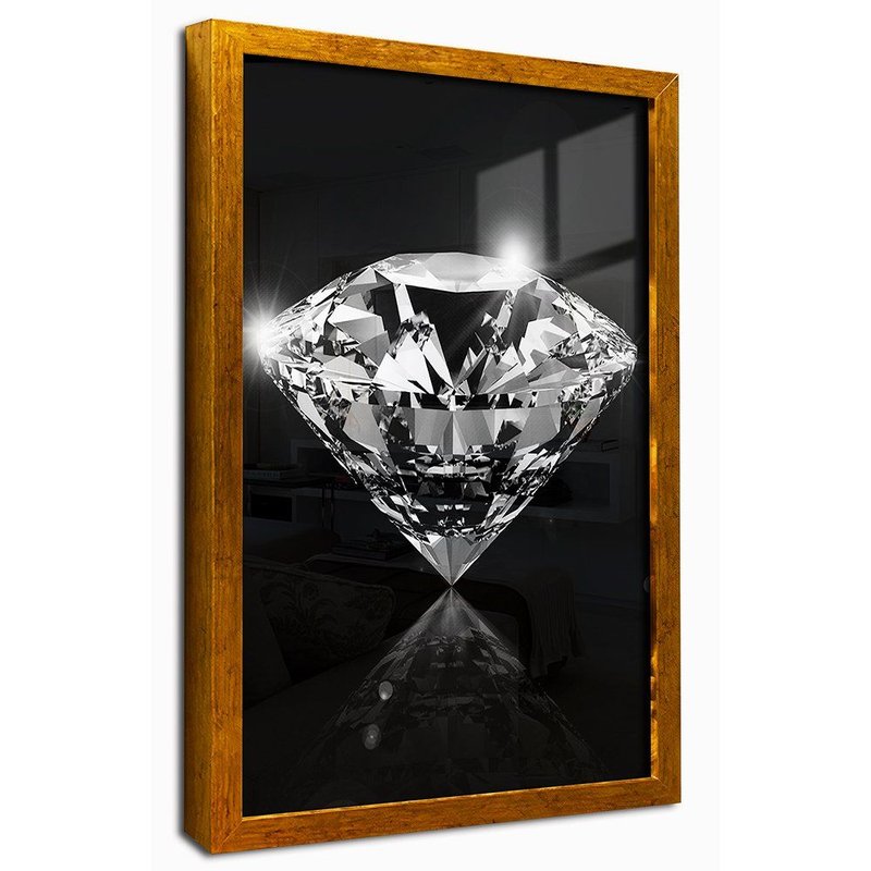 Quadro Decorativo Arte luxo Diamante