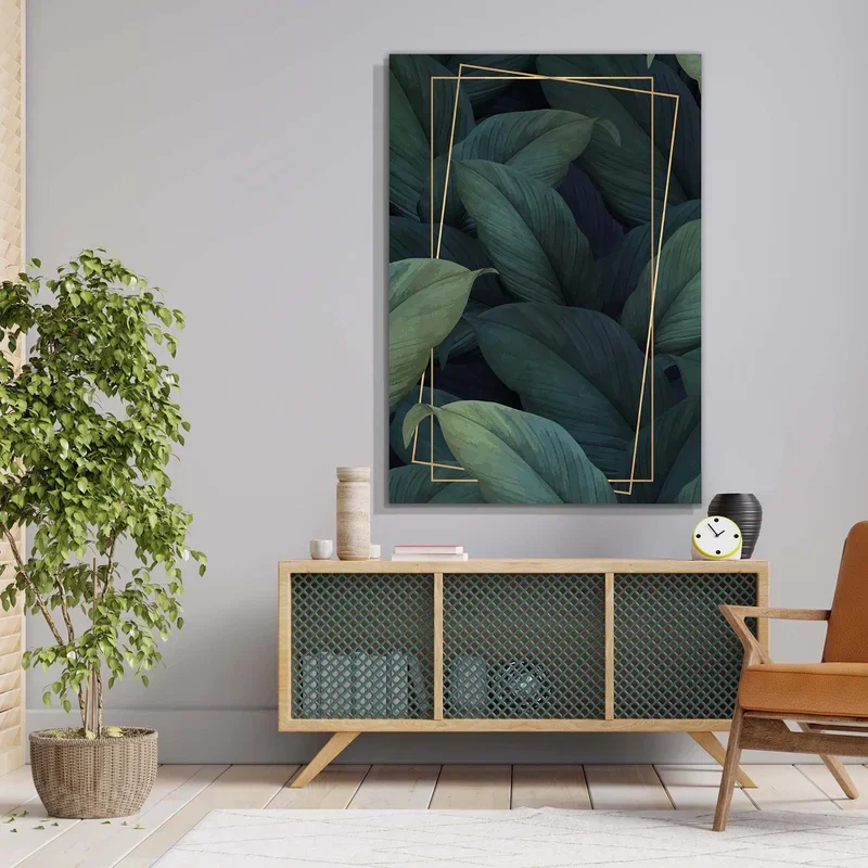 Tela Decorativa Grande nascente verde - 60cm x 90cm