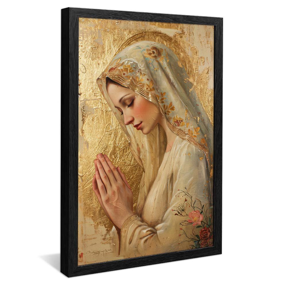 Quadro Decorativo Ave Maria Rezando V1837