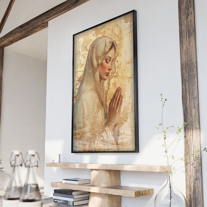 Quadro Decorativo Maria Orando