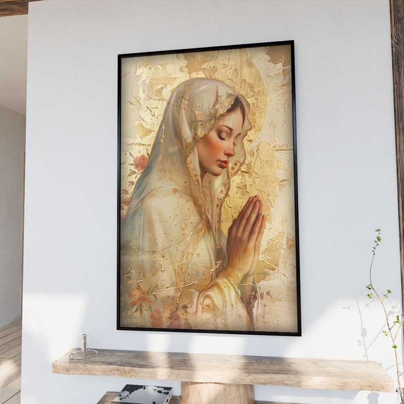 Quadro Decorativo Maria Orando