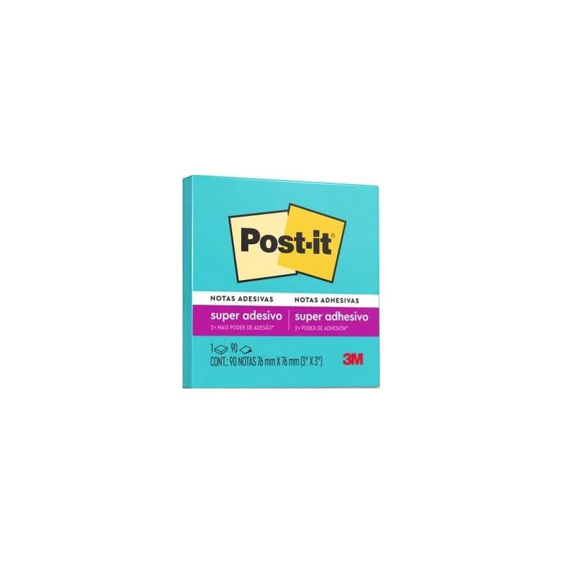 Bloco Post It 76x76 C/90 Folhas Azul Elec