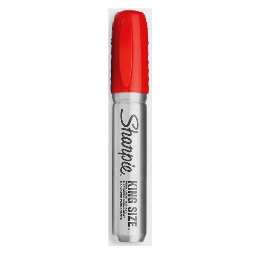 Marcador Permanente Sharpie King Size Vermelho