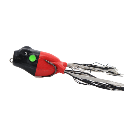 Isca Artificial Bad Line Speed Popper Vermelho Com Cabeça Preta UNICO