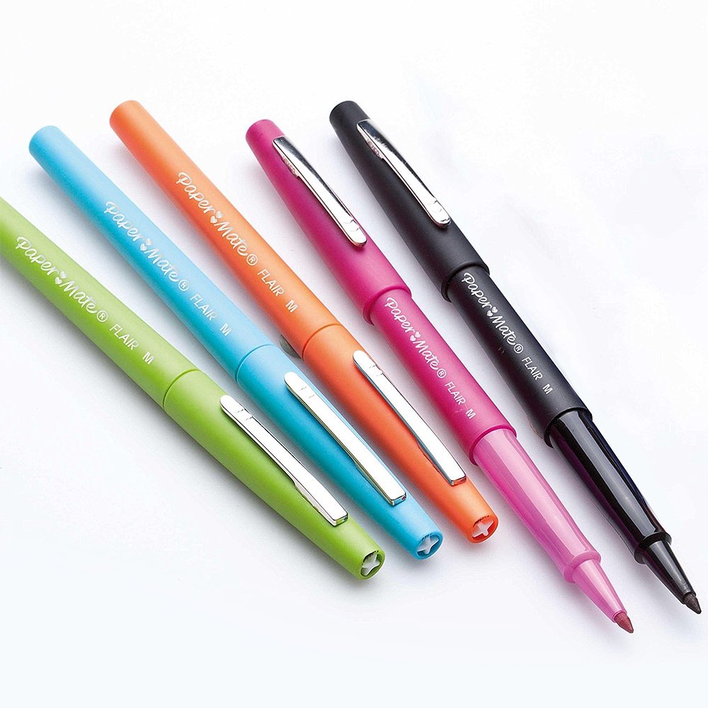 Caneta Paper Mate Flair Ponta Média Scented C/6 Cores