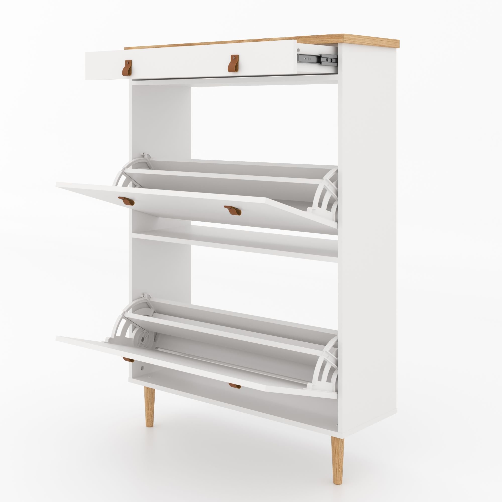 Combo Hall Nala Madeira/Branco