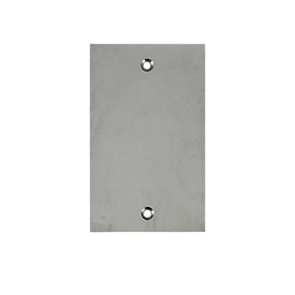 Placa piso Inox alto brilho 4x2 cega