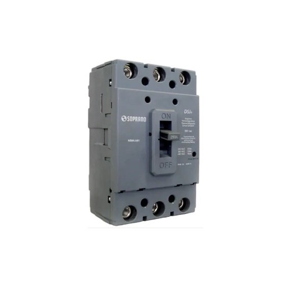 Disjuntor caixa moldada 3P 200A DSJN3-B200A Soprano