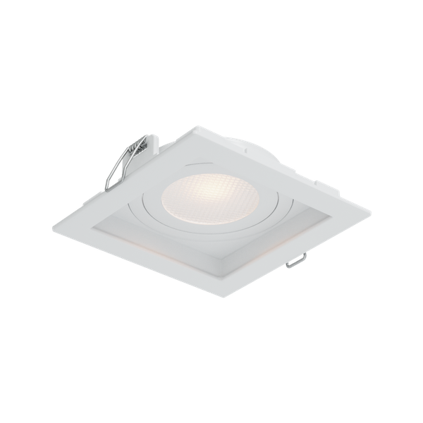 Embutido ABS Quadrado AR70 GU10 Recuado Branco