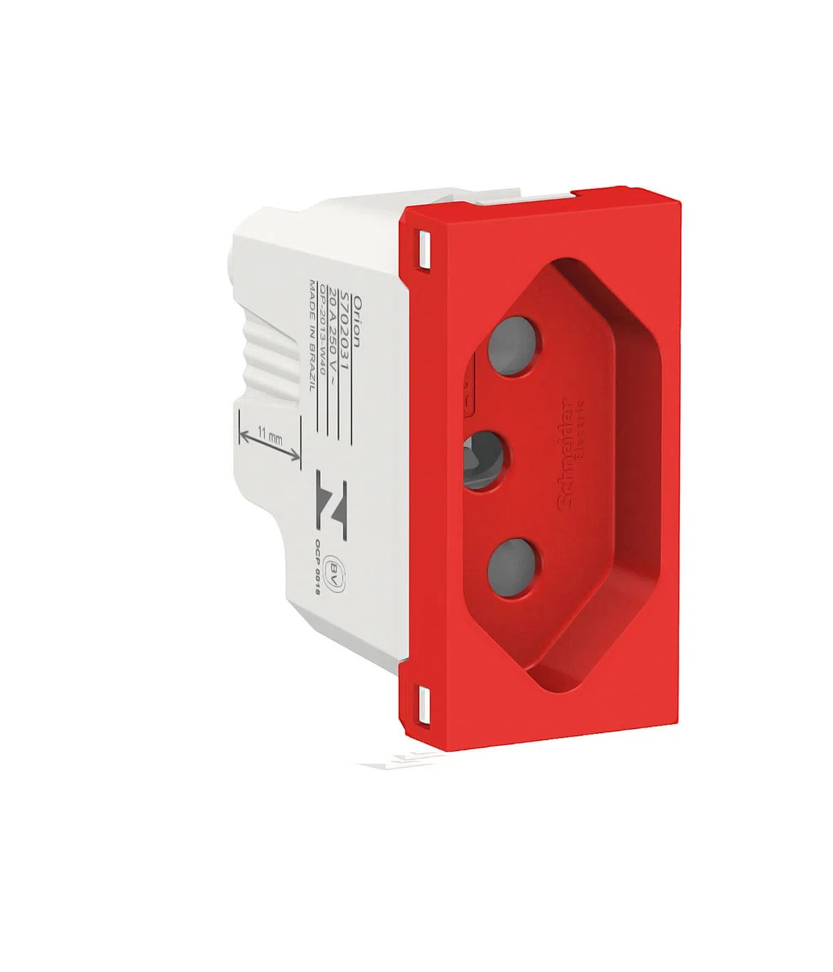 Módulo Tomada 2P+T 20A 250V VM Orion S70203134