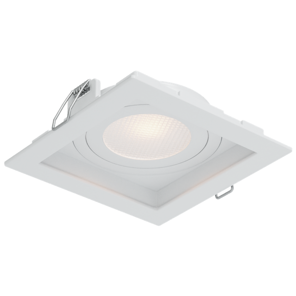 Embutido ABS Quadrado AR111 GU10 Recuado Branco