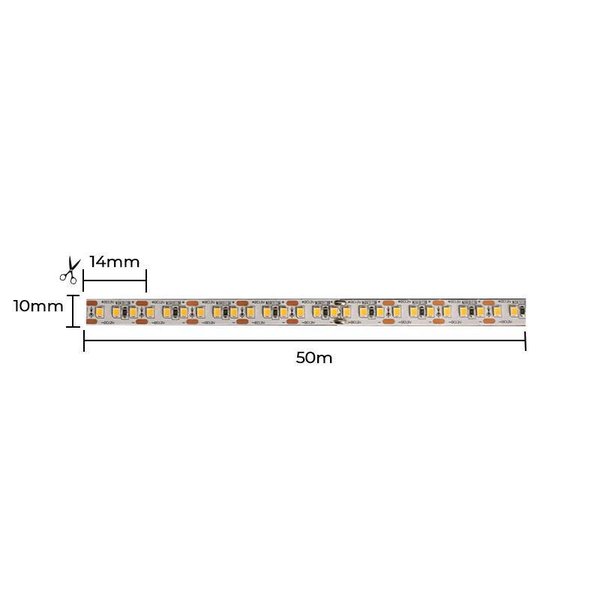 Fita LED IP20 20W/m 4000K 12V 240 LEDS Rolo C/50m Nordecor