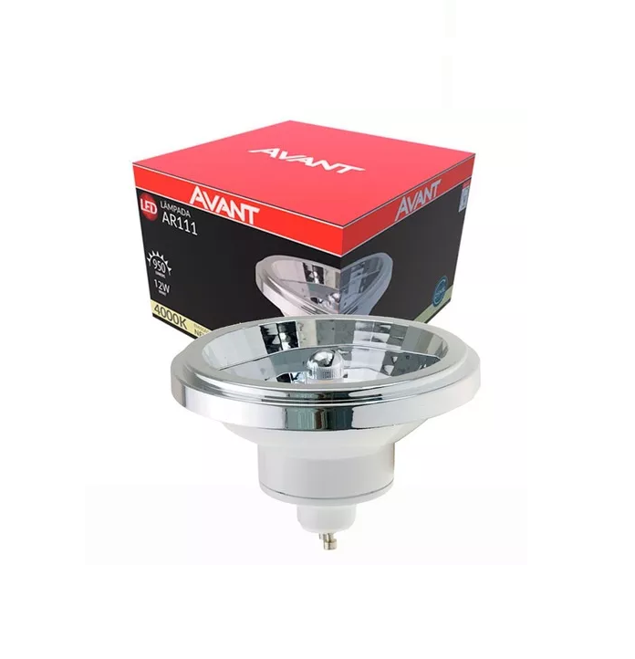 Lâmpada LED AR111 12W GU10 24° 4000K Bivolt Avant