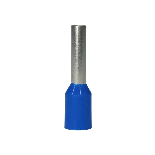 Terminal Tubular simples 16,0mm² Azul c/50 un