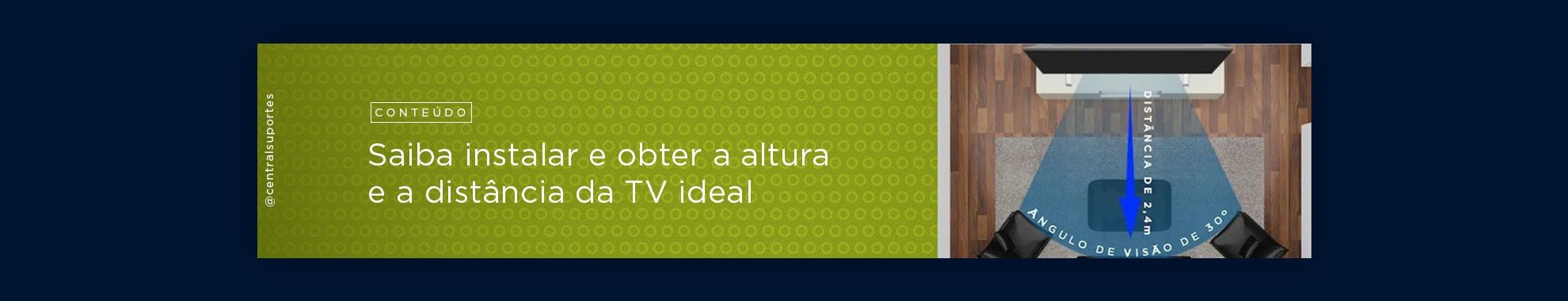 Guia Completo para Altura e Distância da TV - Central Suportes