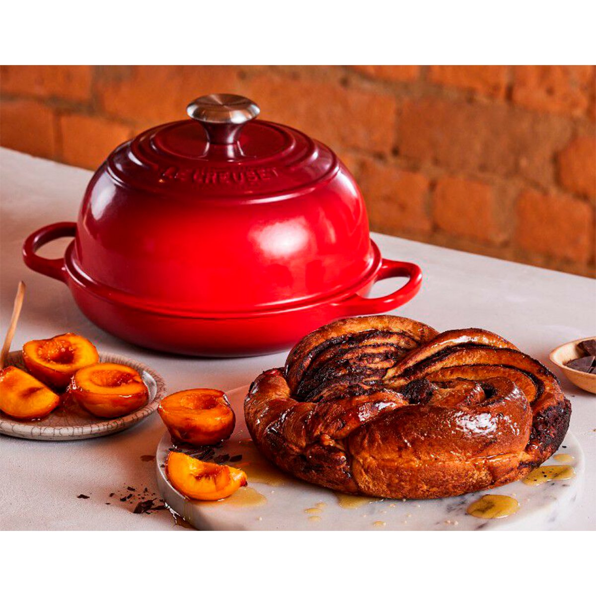 Panela Para Pão Signature Le Creuset 24 cm - Vermelho - Camicado
