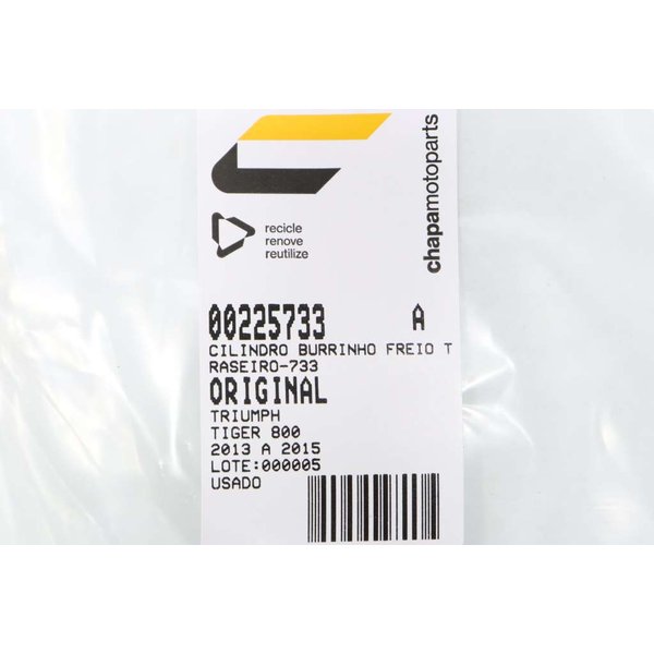 Cilindro Burrinho Freio Traseiro Triumph Tiger 800 13-15