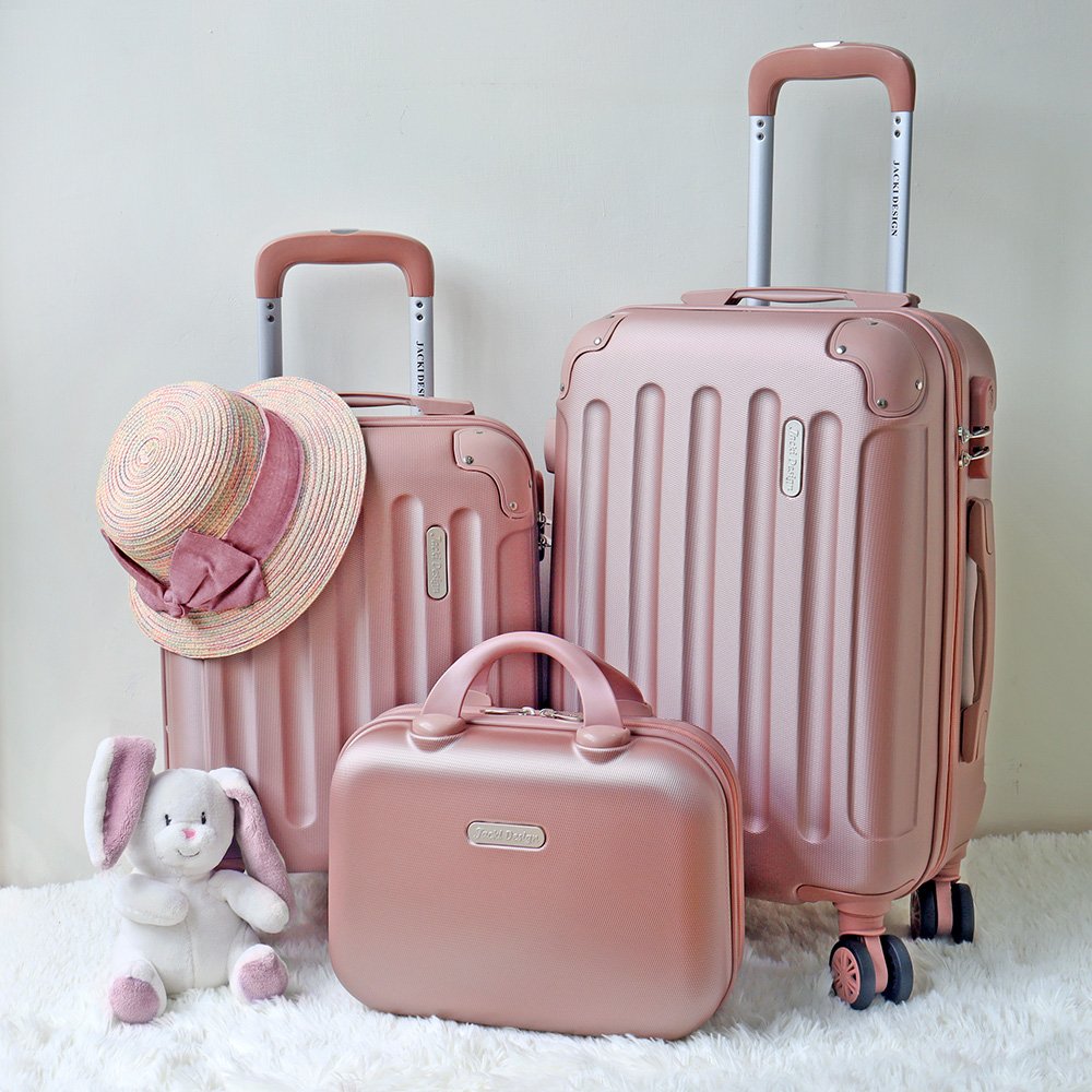 Conjunto de Malas P + Frasqueira Family Rosa