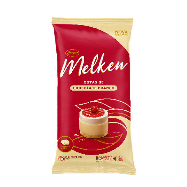 Chocolate Melken Branco Gotas 2.05kg Harald