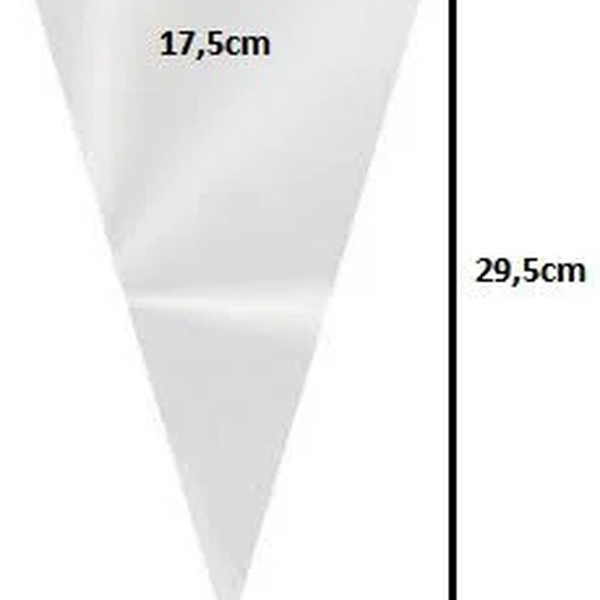 Saco Cone Incolor 17,5x29cm C/50 Cromus