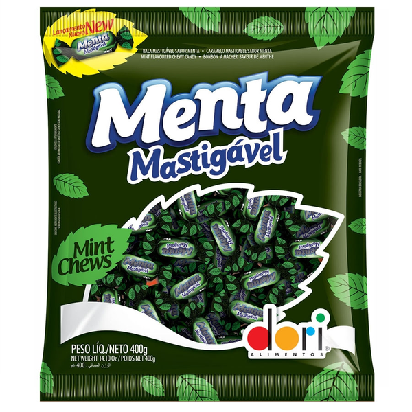 Bala Menta Mastigavel 400g Dori