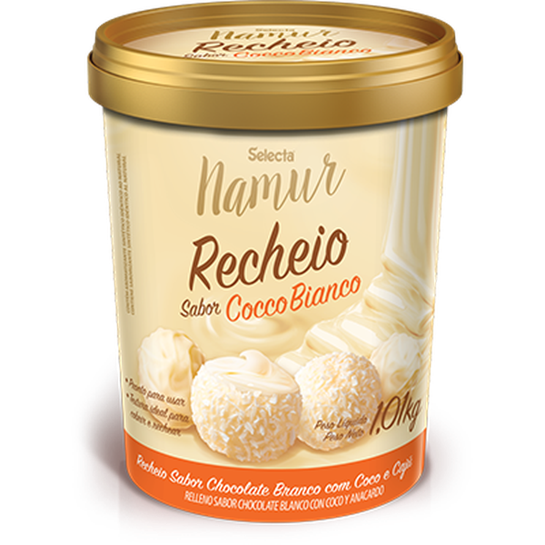Recheio Sabor Coco Branco Namur 1,01kg Selecta