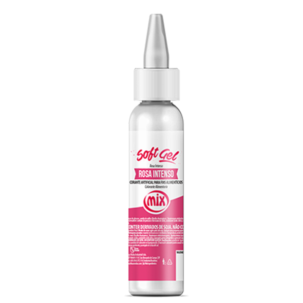 Corante Soft Gel Mix 25g Rosa Intenso