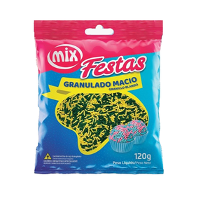 Granulado Macio Mix 120g Amarelo E Verde