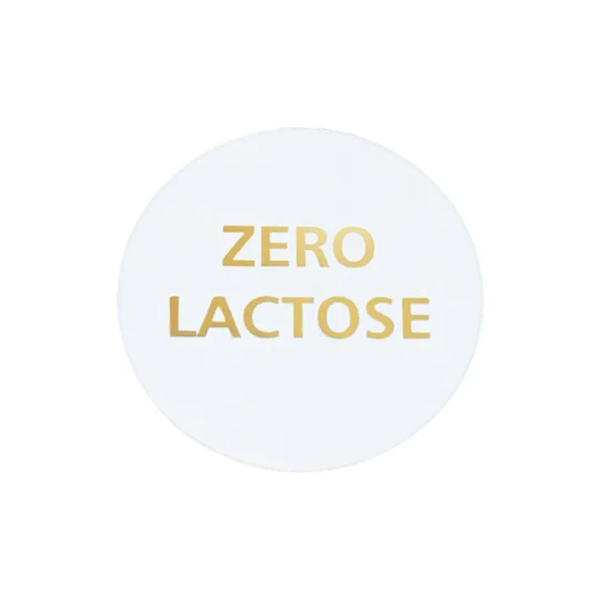 Etiquetas Zero Lactose Ouro Com 100 Unidades