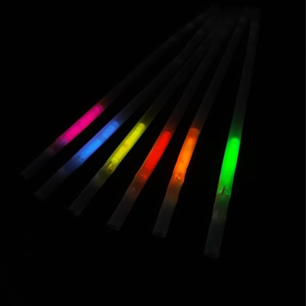 Canudo Neon Popper Com 12 Unidades