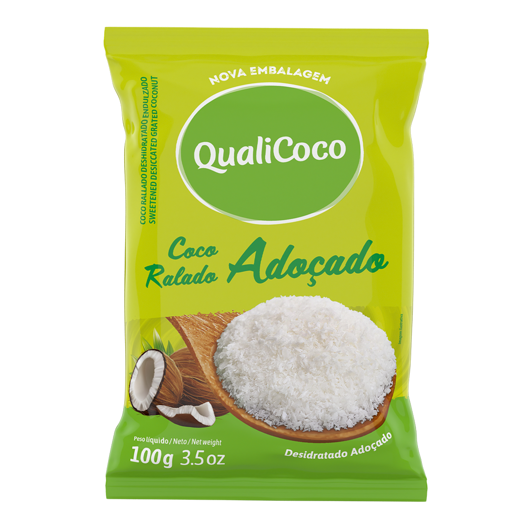 Coco Ralado Adoçado Qualicoco 100g