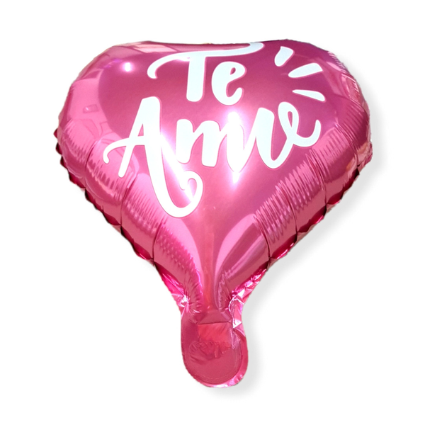 Balão Metalizado Te Amo Neotrentina 25cm Rosa