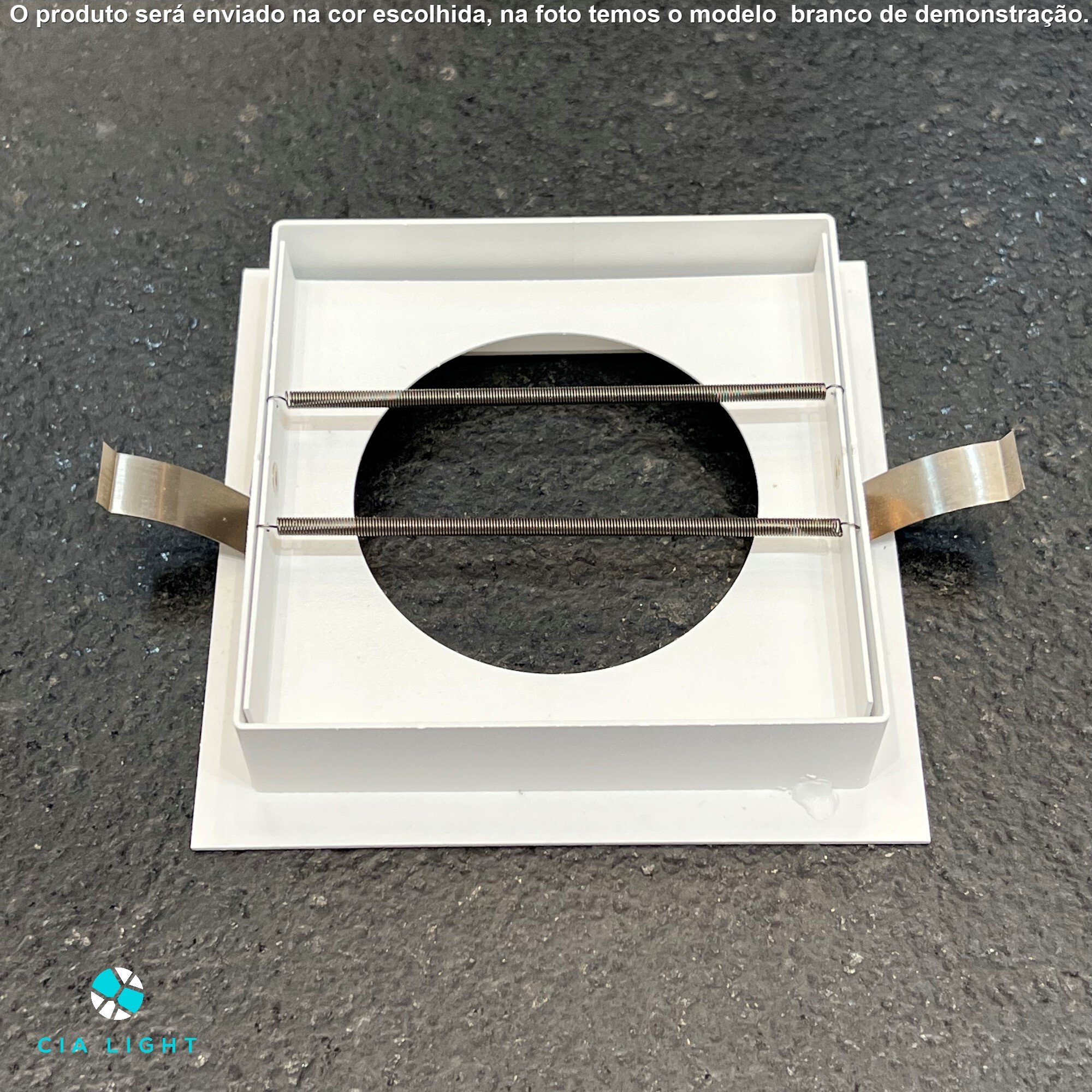 Spot de Embutir Recuado Direcionável PAR30 15x15x8,5cm Preto