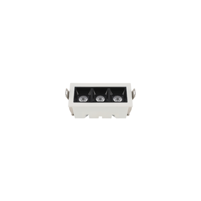 Spot de Embutir Downlight Retangular Evon 3 Focos 3000K 6W Bivolt 9,7x4 ...