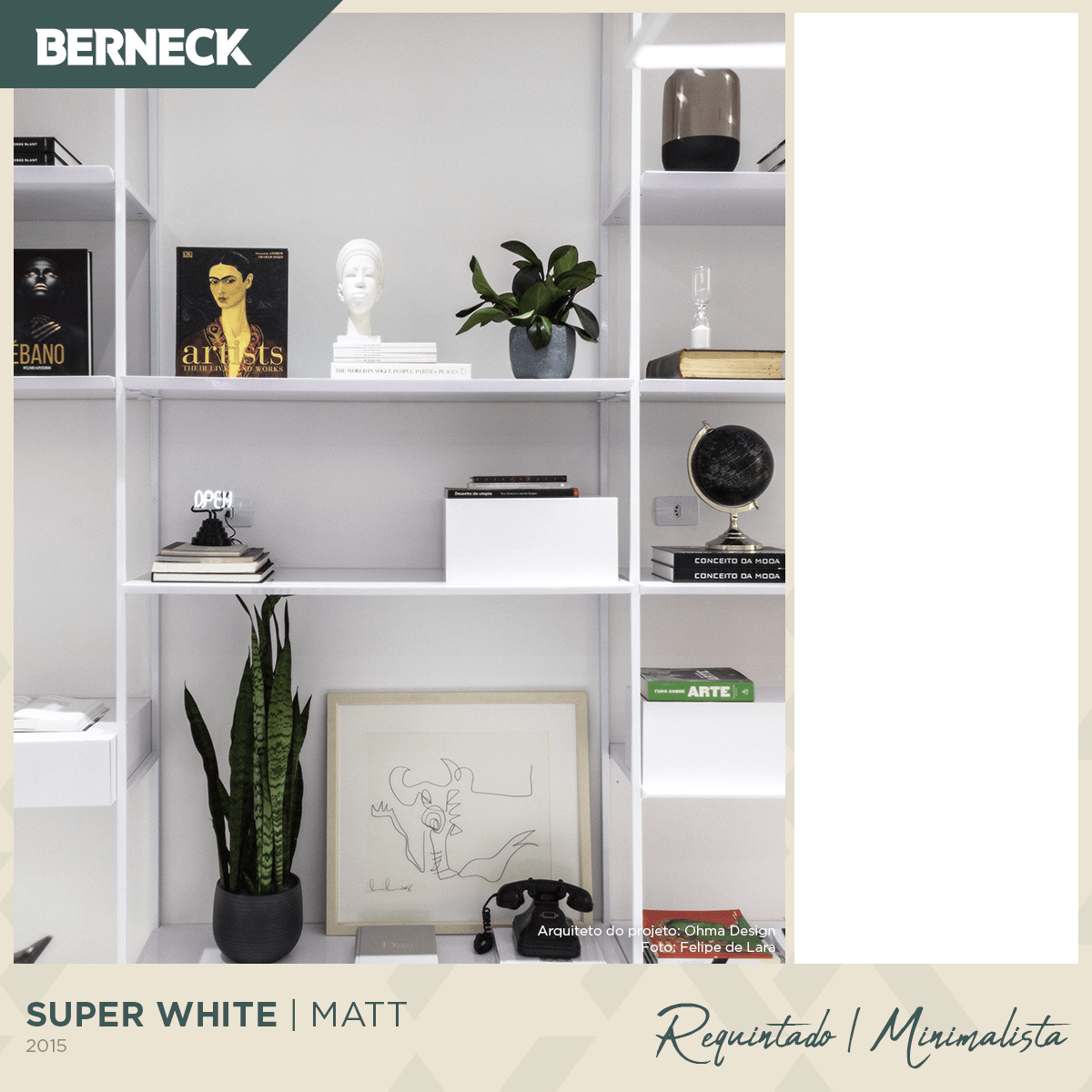 MDF 2 Face 1,85x2,75m Super White Matt Berneck